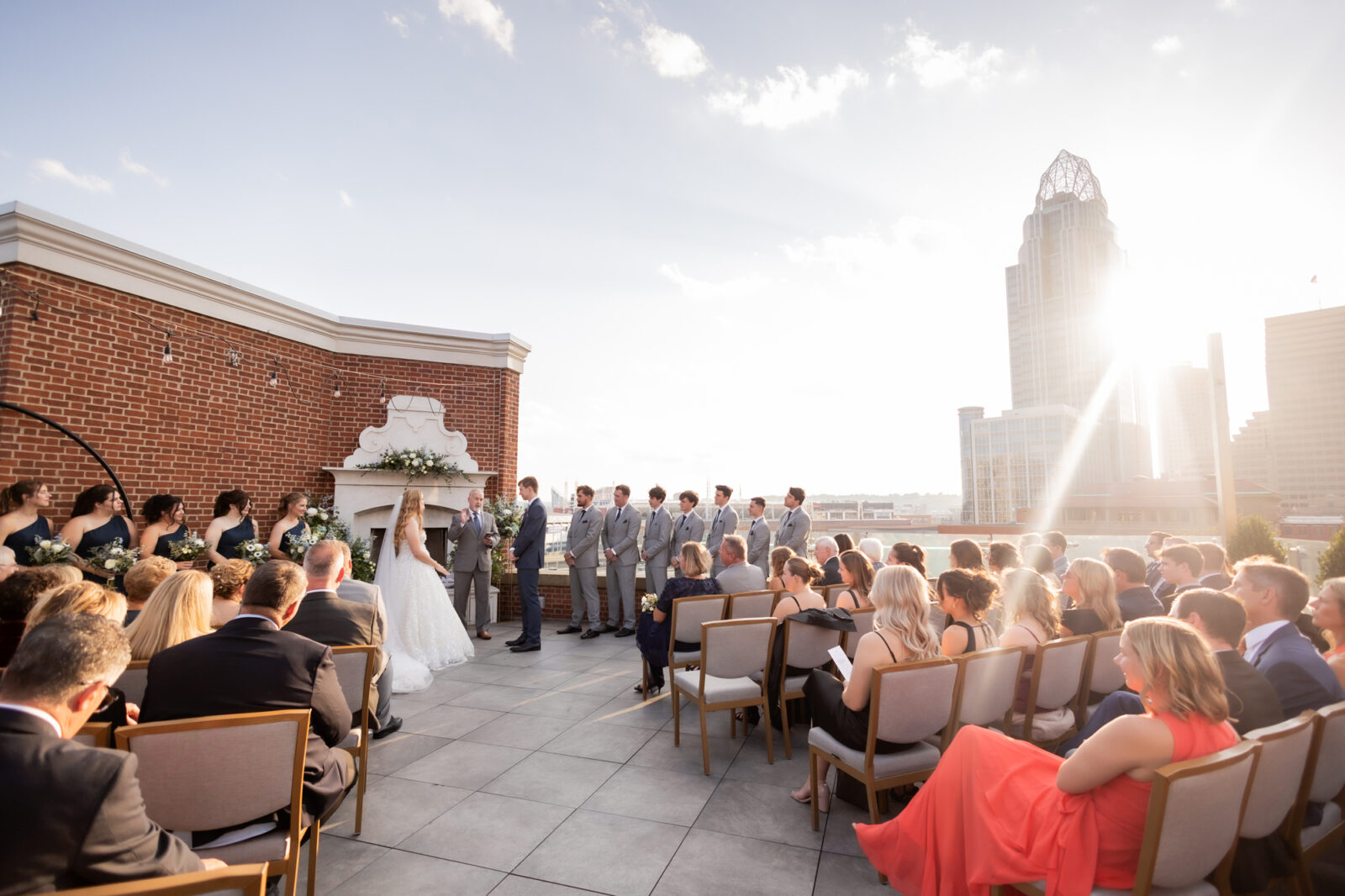 Perfect Love, Perfect View: Unforgettable Rooftop Wedding at Lytle Park ...